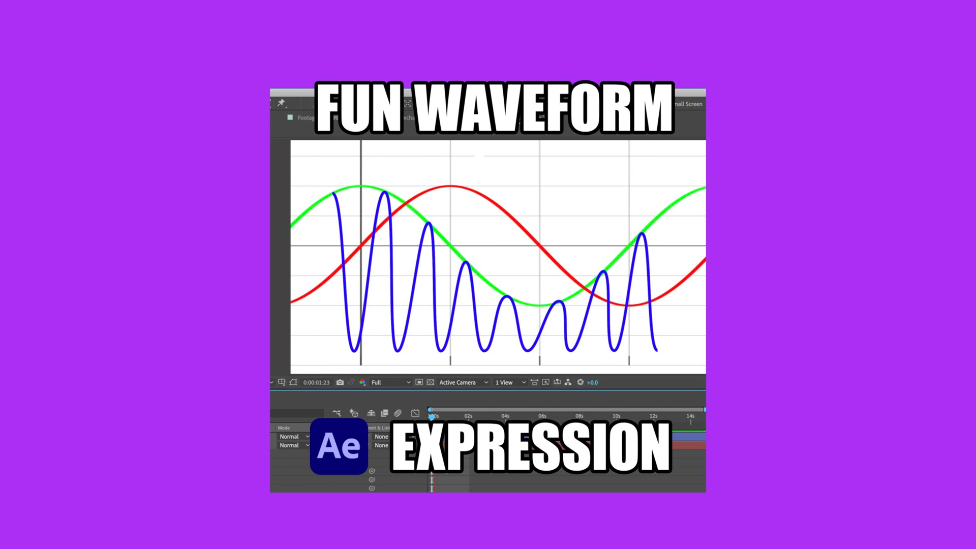 Create A Waveform Between Two Paths Using An Expression In After 