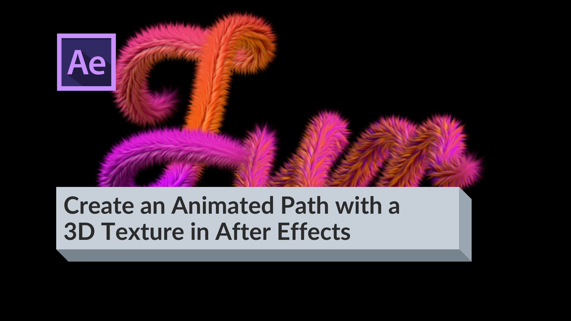 Create An Animated Path With A 3d Texture In After Effects Using Volna 2