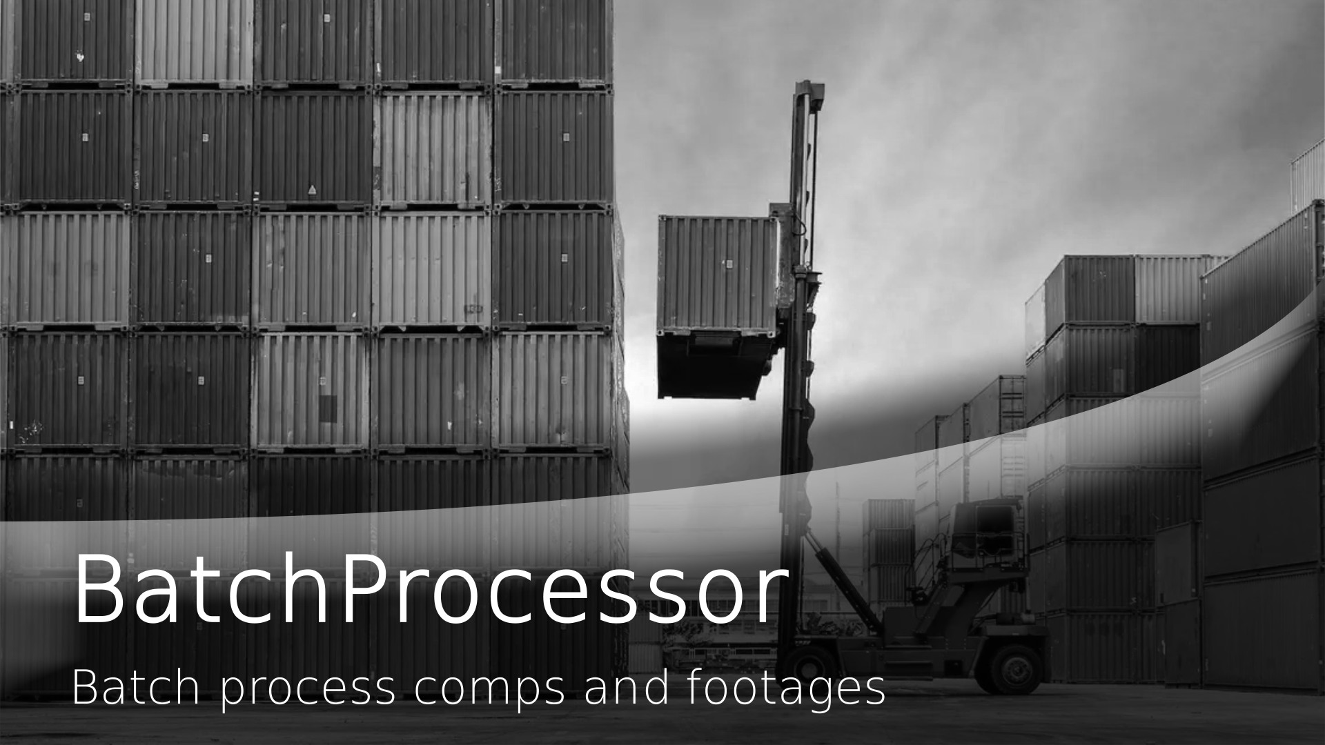 BatchProcessor - aescripts.com BatchProcessor - aescripts.com