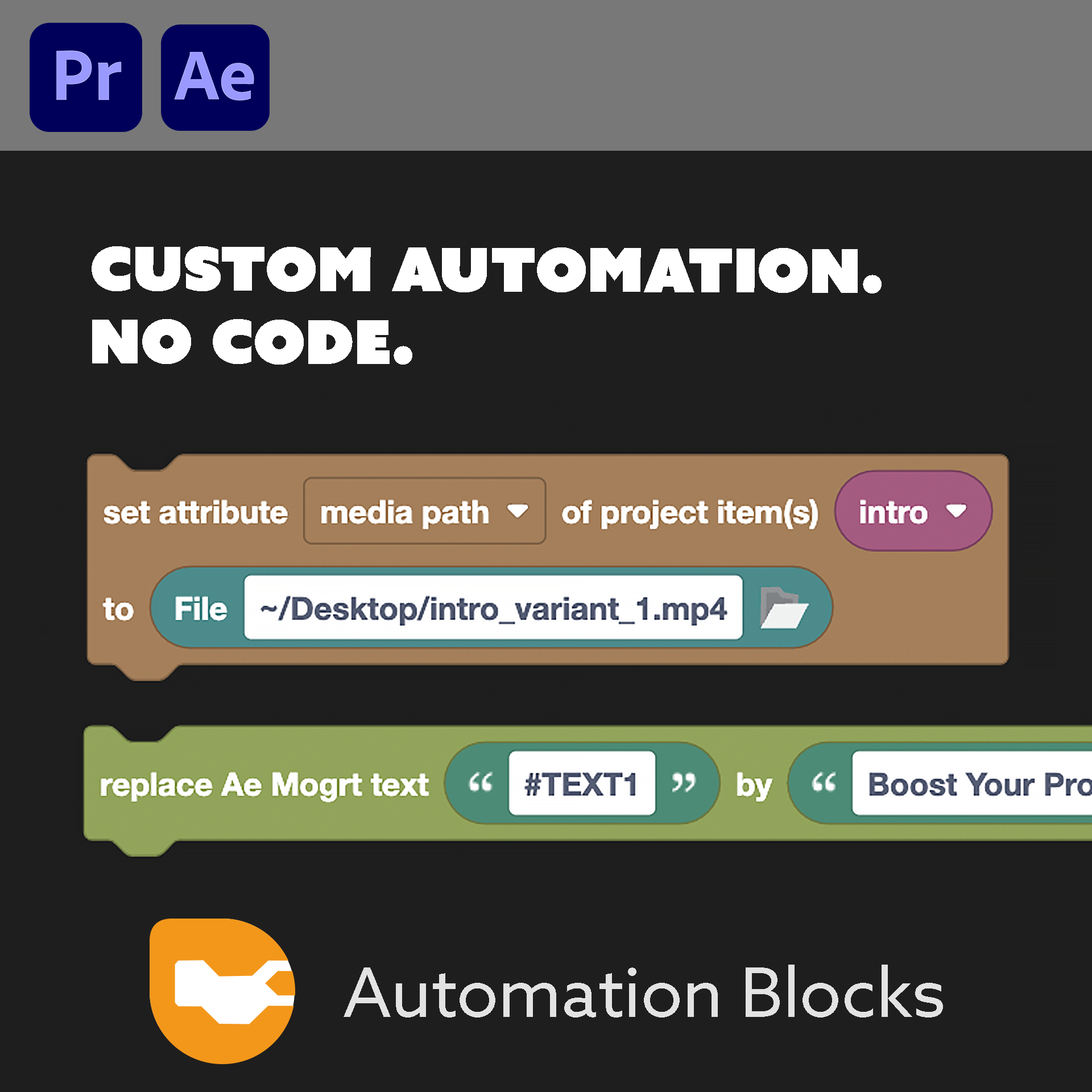 Automation Blocks for Premiere Pro - aescripts.com