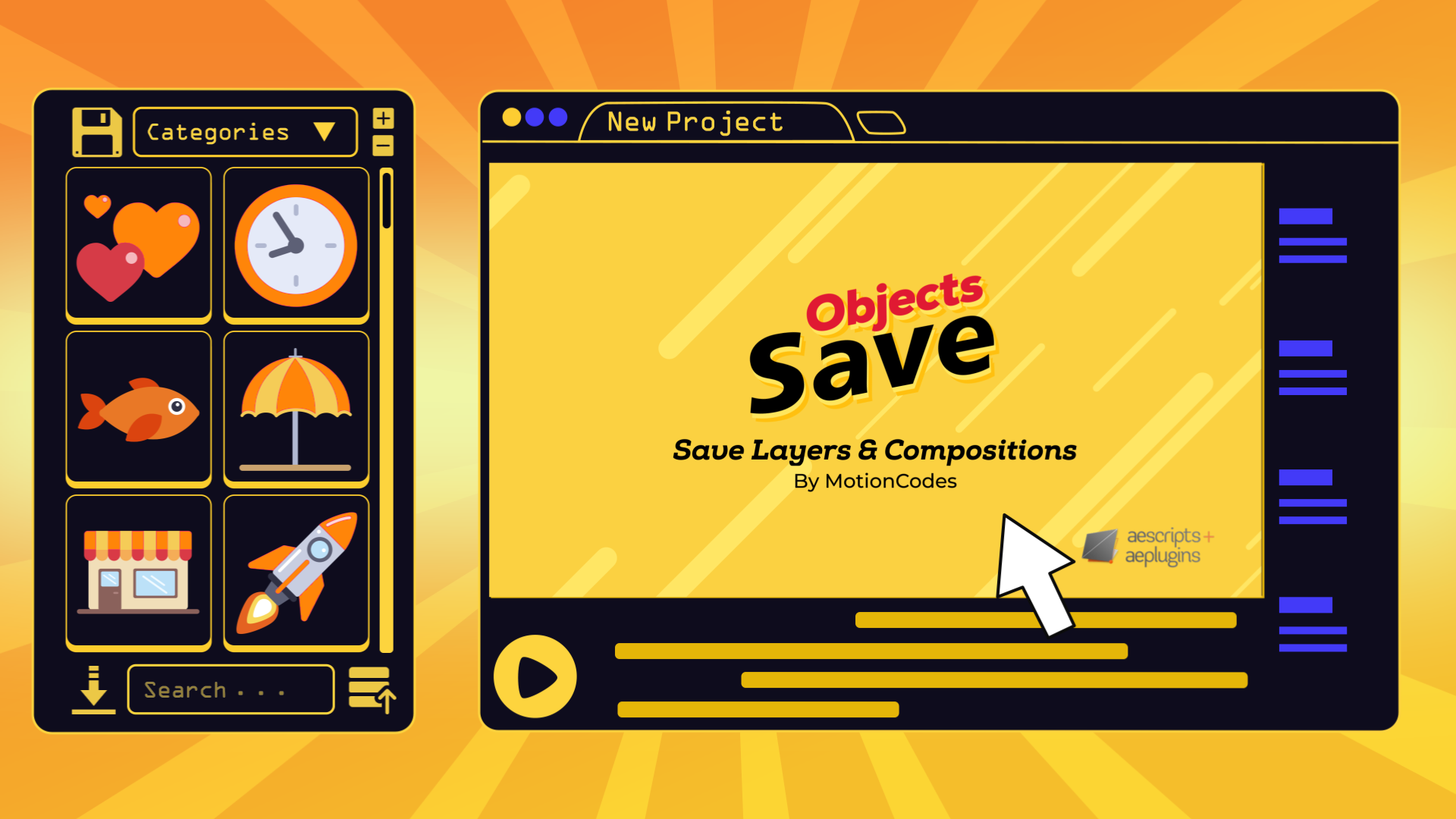Save Objects Aescripts Aeplugins