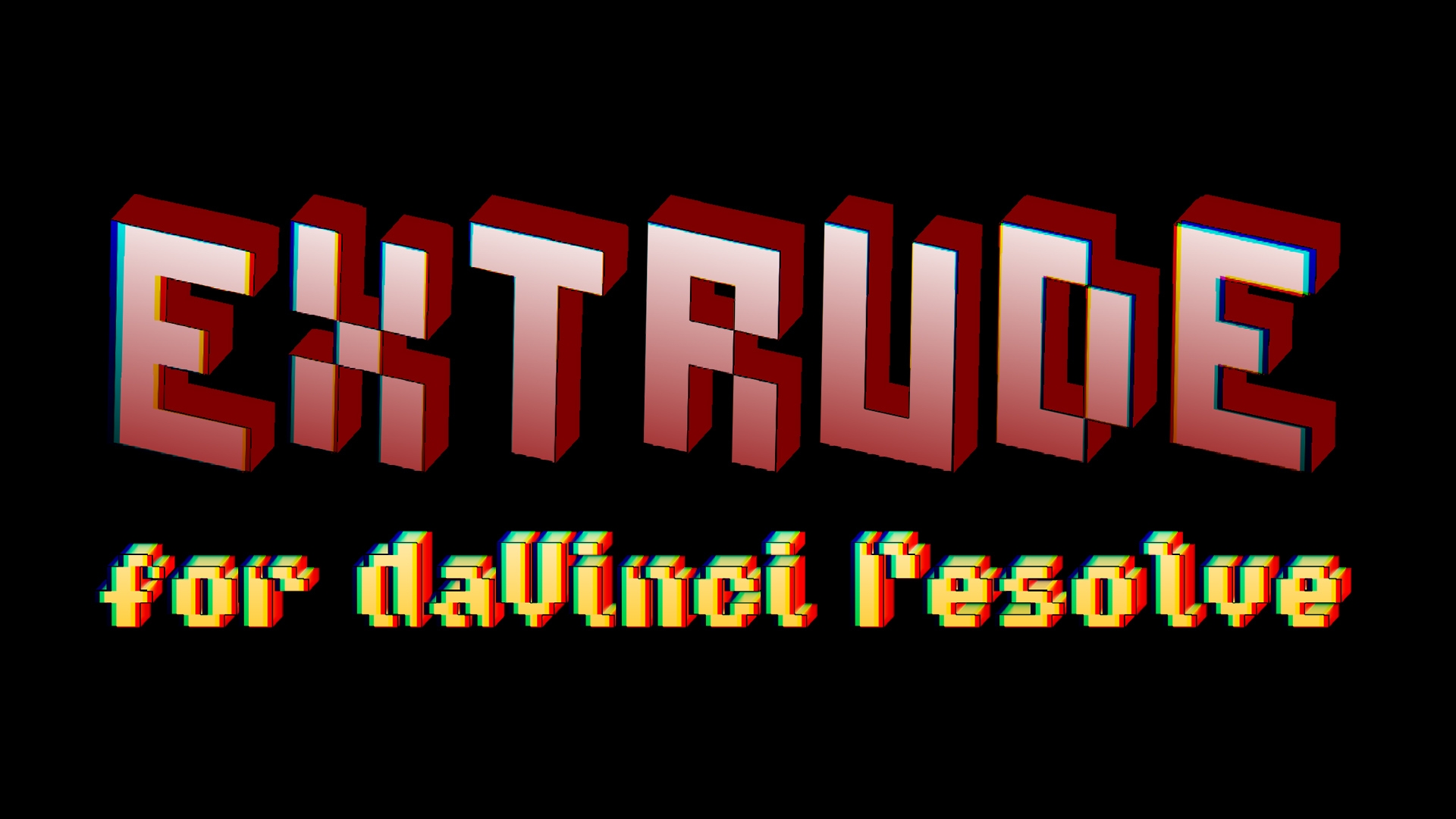 Extrude for DaVinci Resolve - aescripts + aeplugins